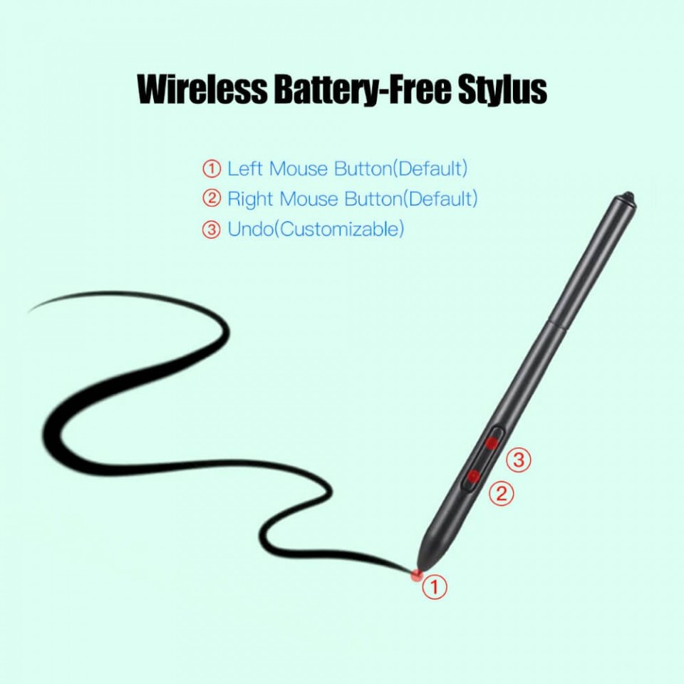 VINSA 10 Inch Professional Graphics Drawing Tablet Board For Pc And ...